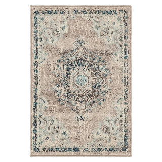 Traditional Penelope Smoke Area Rug, 2'2"x3' - Contemporary - Area Rugs ...