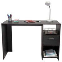 Arlington Computer Desk with Drawer, 2 Open Storage Shelves and Legs ...