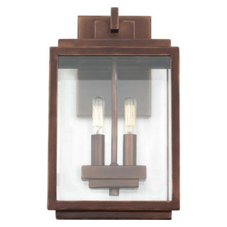 Chester Outdoor Wall Light, Modern Style, 2-Light, Large - Transitional ...