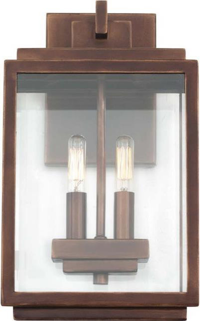 Chester Outdoor Wall Light, Modern Style, 2-Light, Large - Transitional ...