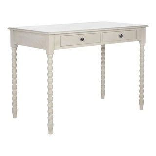 Unique Desk, Ball Turned Legs With Molded Top & Storage Drawers ...