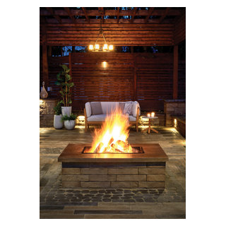Techo-Bloc Brandon Fire Pit - Rustic - Patio - New York - by Astro ...