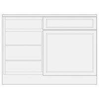 Base Blind 1Drawer 48w 12d L Shaker - Contemporary - Kitchen Drawer ...
