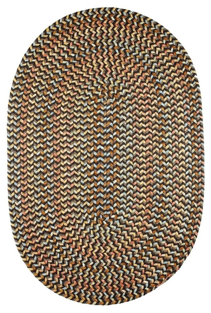 Rhody Rug Cypress Rug, Brown Velvet, 4'X6' Oval, 4'x6' Oval ...