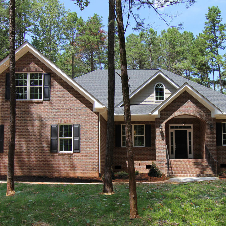 Red Brick Exterior With Shutters - Photos & Ideas | Houzz