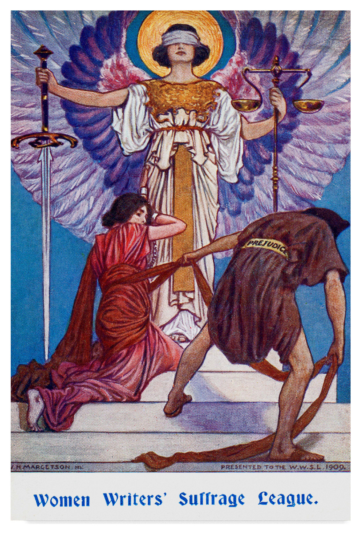William Henry Margetson 'Women Writers Suffrage League, 1909' Canvas ...