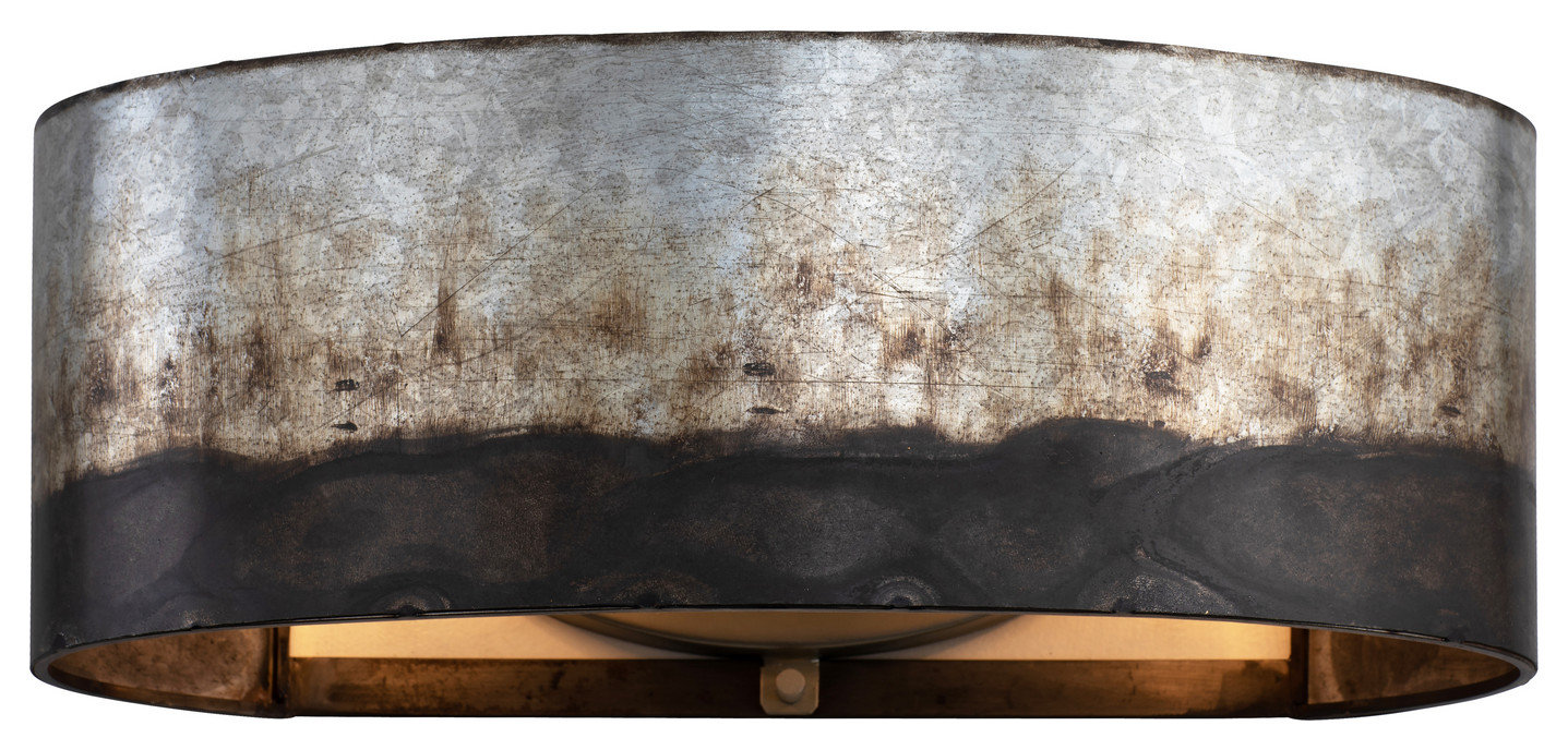Cannery Two Light Bath, Ombre Galvanized - Farmhouse - Bathroom Vanity ...