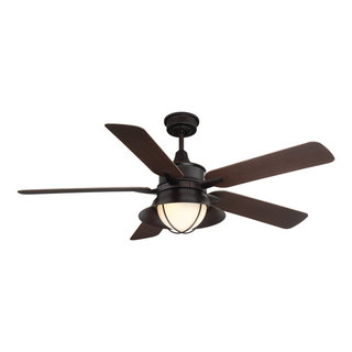 Hyannis 1-Light Outdoor 52" Ceiling Fan - Beach Style - Ceiling Fans ...