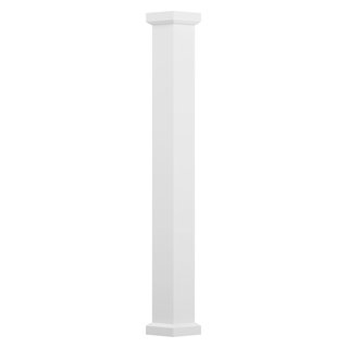 6" x 8' Endura-Aluminum Empire Style Column, Square Shaft, Textured ...
