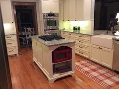 Baseboard Around Kitchen Island OK?