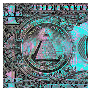 One-dollar-bill, $1, Reverse Side, 55x55 Rolled - Contemporary - Prints ...