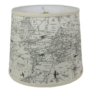 World Map Lamp Shade, 12" - Contemporary - Lamp Shades - by Albert ...