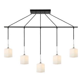 Woodbridge Lighting Chelsea Mini-Pendant, 5L Linear Pendant - 42"W ...