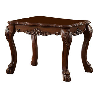 Traditional Side Table, Carved Cabriole Legs With Claw Feet, Cherry Oak ...