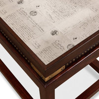 Winchester Box On Stand Leather Accent Cabinet - Transitional - Accent ...