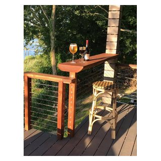 Award-winning aMbooo Entertainment Deck (detail, Live Edge Bar Top ...