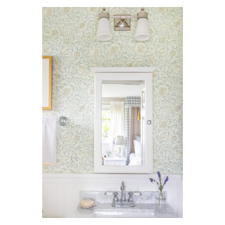 Cottage Powder Room - Traditional - Powder Room - Boston - by Tricia ...