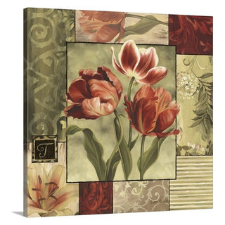 Classic Impressions II Wrapped Canvas Art Print, 24"x24" - Contemporary ...