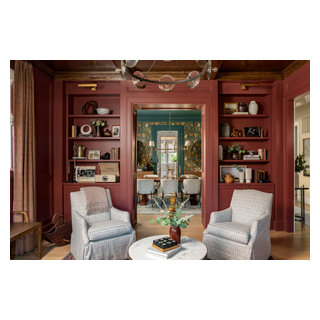 Moody Parlor in Deep Clay Color Palette Warm Cozy Sophisticated ...