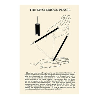 "The Mysterious Pencil" Digital Paper Print by Retromagic, 17"x24", 26 ...