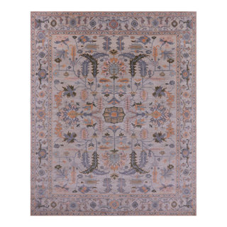 Ivory 8' 2" X 10' 2" Persian Heriz Serapi Handmade Wool Rug - Q22609, 8 ...