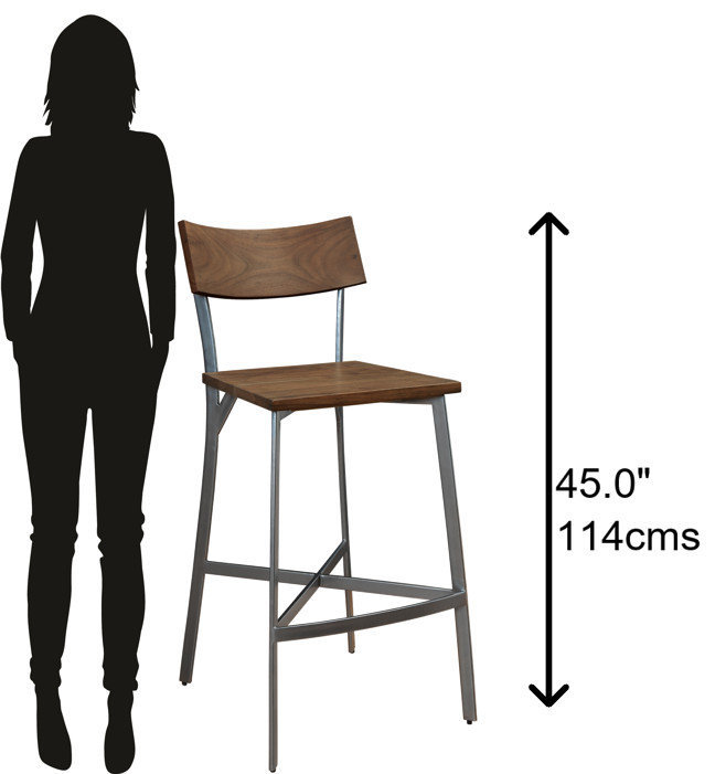 Howard Miller Cosmopolitan Bar Stool - Industrial - Bar Stools And ...