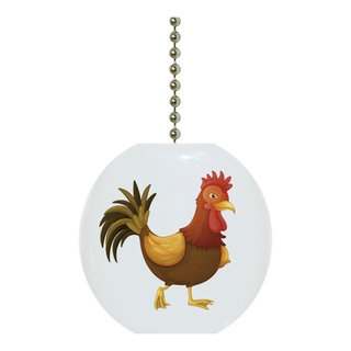 Strutting Rooster Ceiling Fan Pull - Farmhouse - Ceiling Fan ...