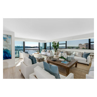 Waterview Towers - Transitional - Living Room - Miami - by Meridith ...