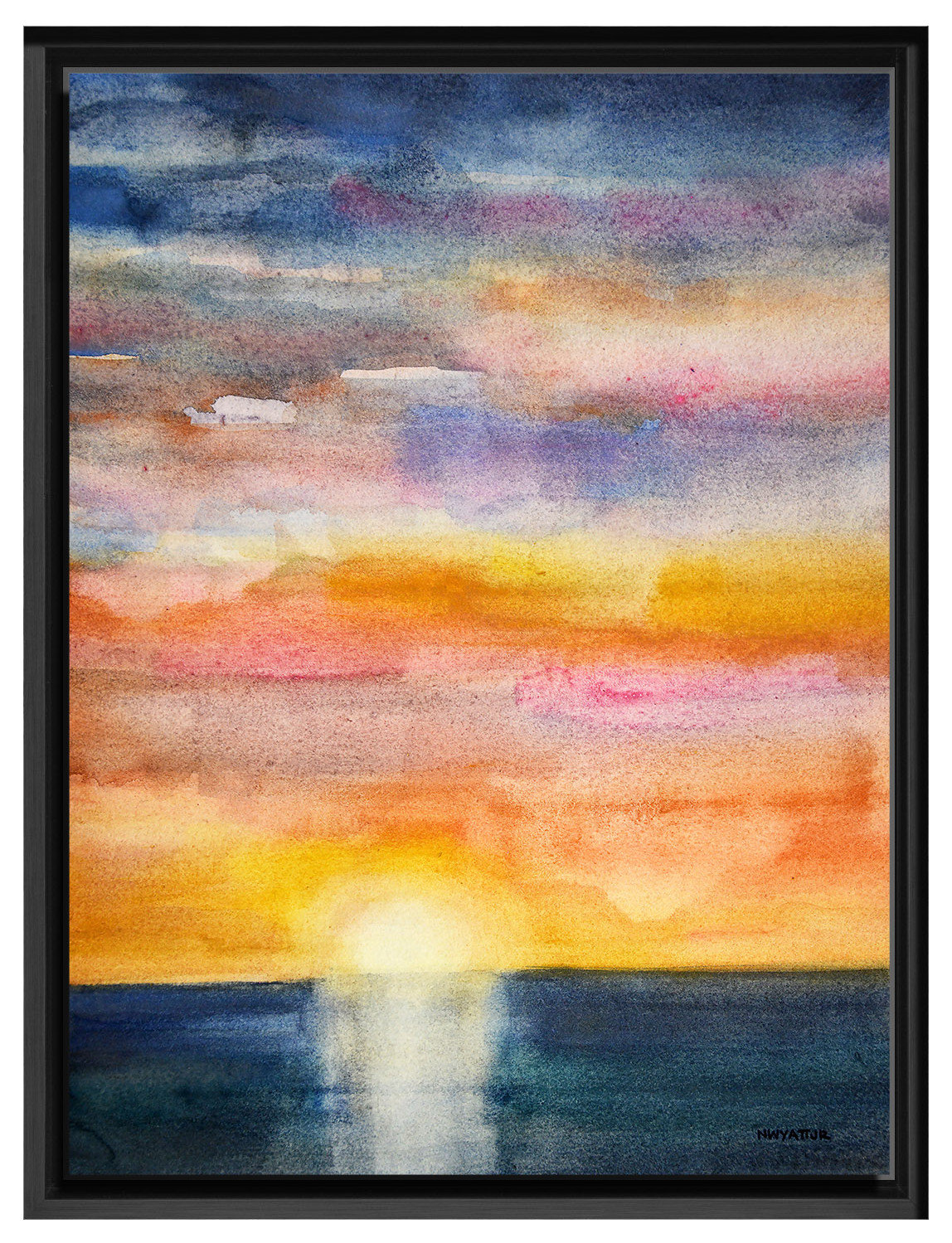 Glorious Sunset Framed Canvas Wall Art by Norman Wyatt Jr., 20"x30 ...