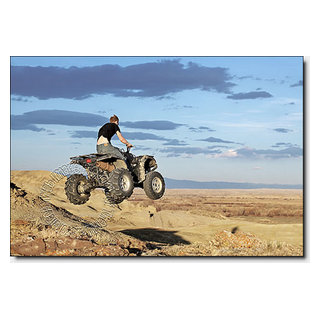 A.T.V. Jump Mural One Piece Peel & Stick CANVAS Wall Mural ...