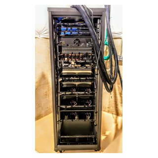 Wire Management in Custom AV Racks - Home Theater - Chicago - by Denali ...