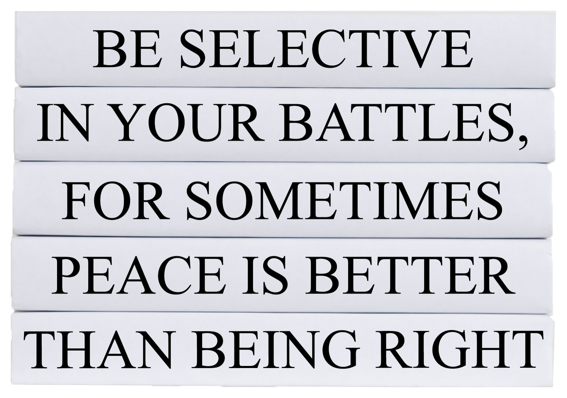 Be Selective Quote Book Stack, S/5 - Traditional - Books - by Booth ...