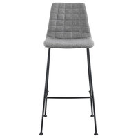 Elma-B Bar Stool, Matte Black Frame and Legs, Set of 2 - Industrial ...