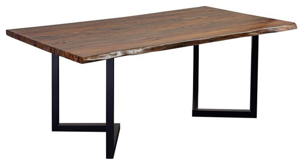Porter Designs Manzanita Solid Sheesham Wood Dining Table - Brown ...