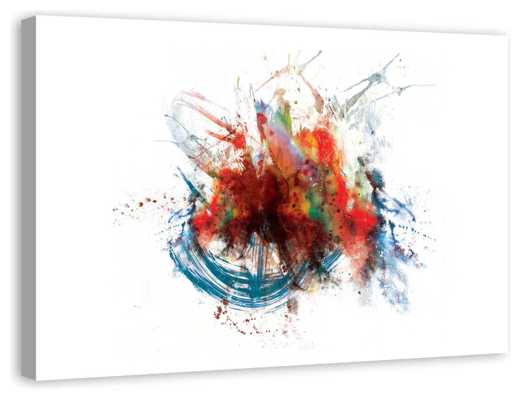 "Kinetic Energy Contemporary" Canvas Wall Art, 48"x32", 48x32 ...