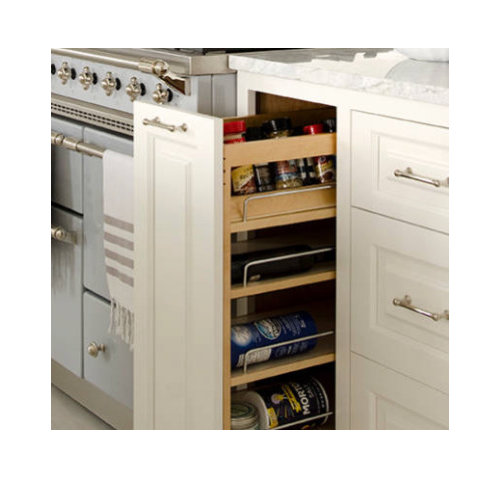 Pullouts next to cook top