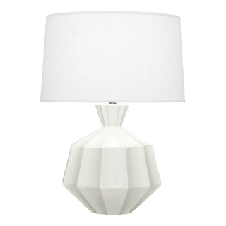 Robert Abbey Orion - 27" One Light Table Lamp, Oyster Linen Shade ...