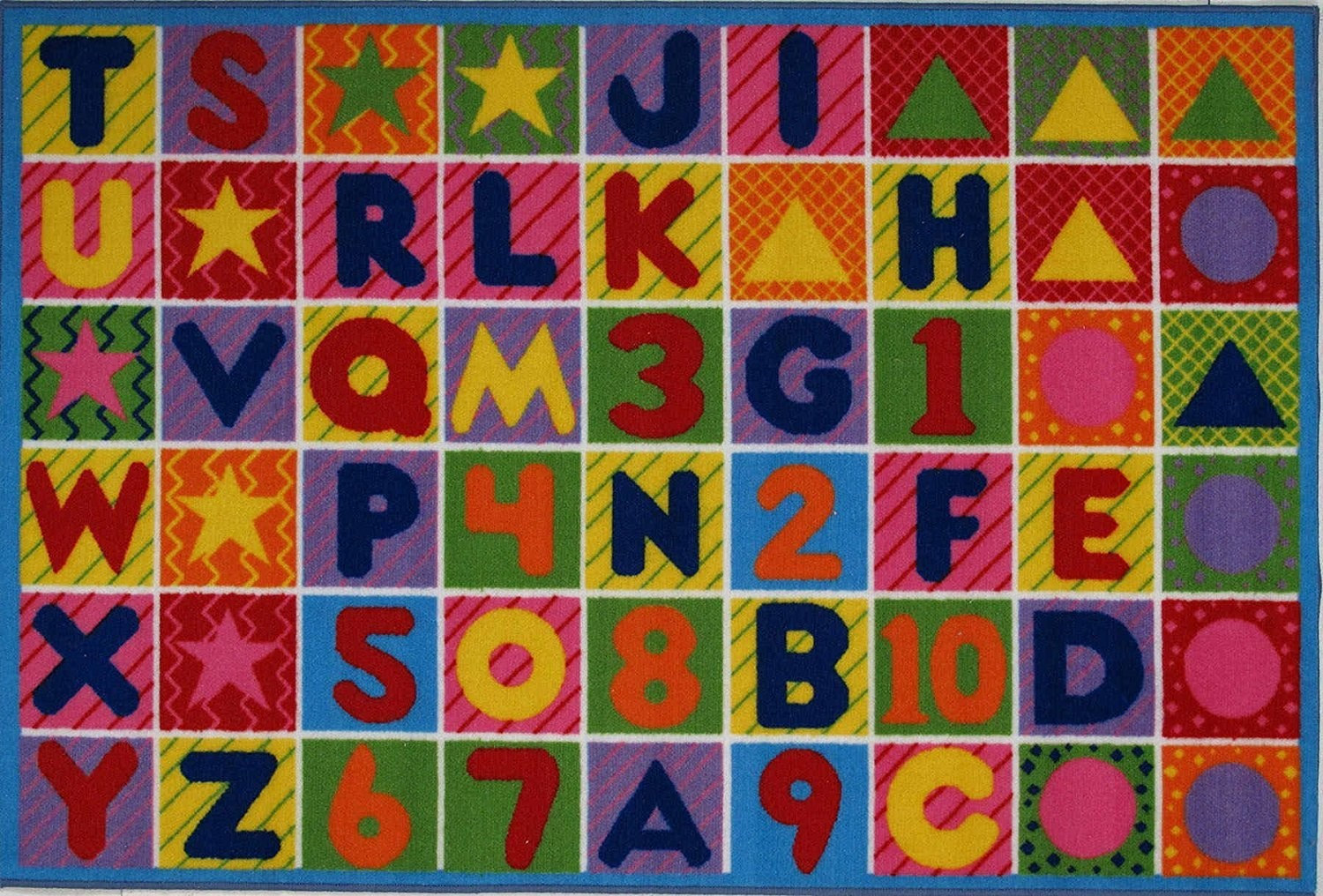 Fun Rugs Fun Time Collection Numbers and Letters Area Rug, 31"x47 ...