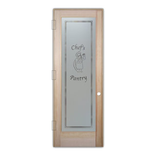 Pantry Door - Happy Chef - Primed - 28" x 80" - Book/Slab Door, 24" (2/ ...
