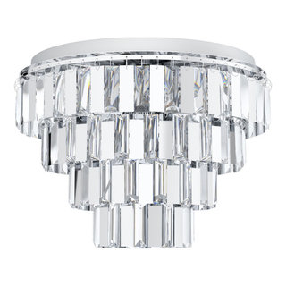 Eglo 99093A Erseka 7 Light 20"W Flush Mount Waterfall Ceiling ...