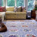 Blue Crab and Waves Lumbar Pillow - Beach Style - Decorative Pillows ...