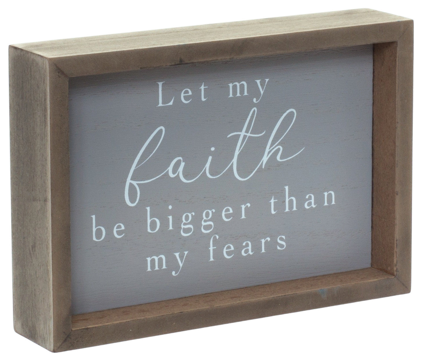 Prayer and Faith Plaque, 2-Piece Set, 7"Lx5"H Mdf - Contemporary ...