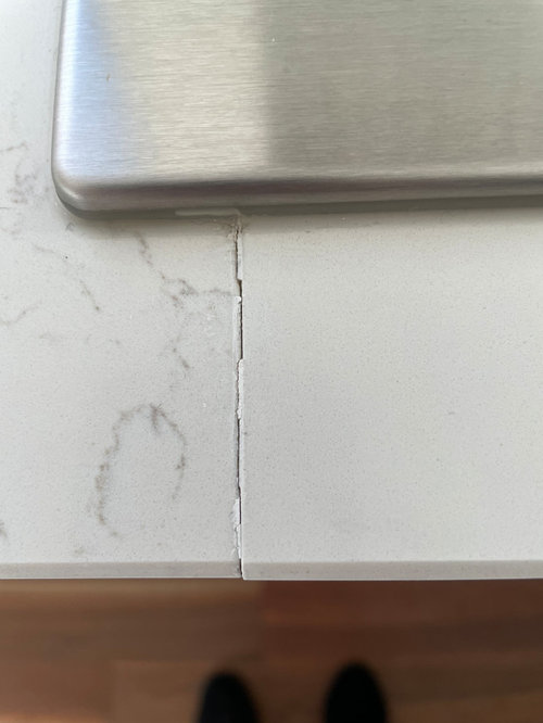 How to fix a stone benchtop gap | Houzz AU