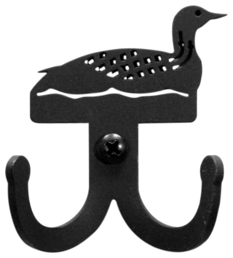 Loon Double Wall Hook - Rustic - Wall Hooks - by Village Wrought Iron ...