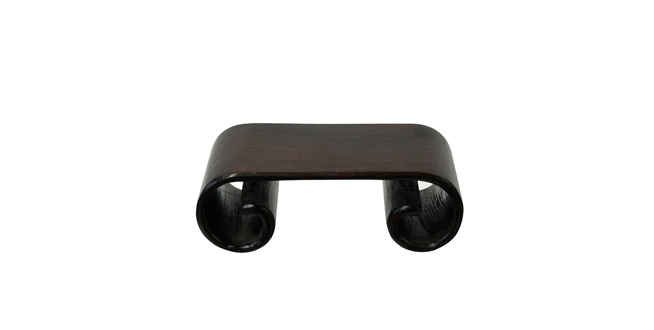 2.5" Brown Wood Scroll Legs Rectangular Display Stand Riser Easel ...