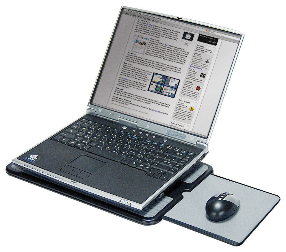Aidata, LapPad, Portable Laptop Platform - Contemporary - Desk ...
