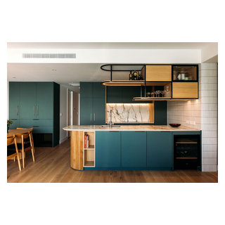 Wellington Waterfront Apartment - Contemporary - Kitchen - Wellington ...