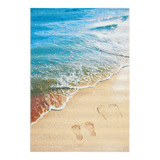 Safavieh Barbados Collection BAR550 Indoor-Outdoor Rug, 3'3"x5'3 ...