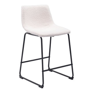 Smart Counter Stool, Set of 2, Ivory - Contemporary - Bar Stools And ...