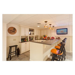Clubroom with Bar - Traditional - Living Room - Other - by Red Oak ...
